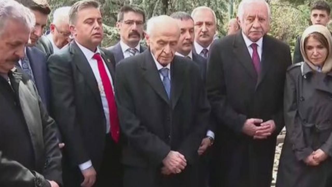Devlet Bahçeli iki ay sonra ilk kez görüntülendi: Alparslan Türkeş’in ...